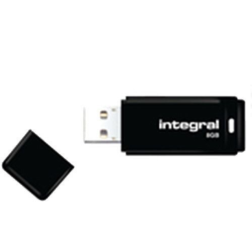 Integral Black USB 2.0 Memory Stick 64GB - Hunt Office Ireland