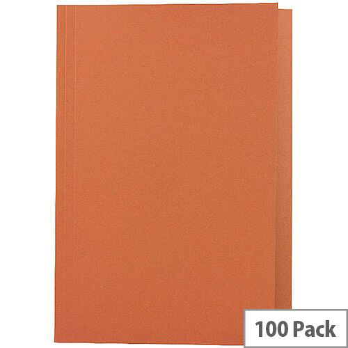 Guildhall Orange Square Cut Folder Foolscap Pack of 100 43206 - Hunt ...