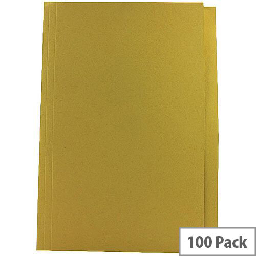 Guildhall Yellow Square Cut Folder Foolscap Pack of 100 - Hunt Office ...