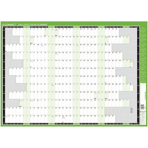 Q-Connect Compact Year Planner Unmounted 590 x 420mm 2021 KFCYP21 ...