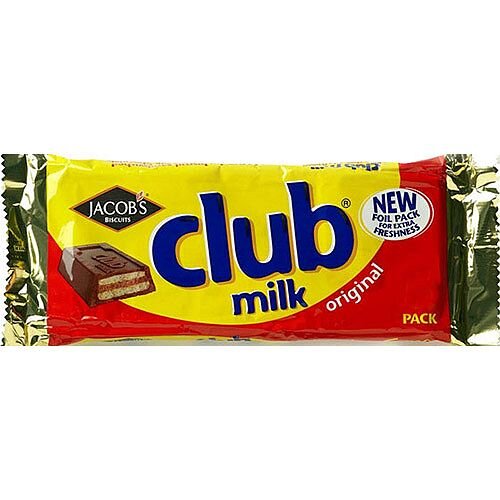 Jacobs Club Milk Chocolate Biscuit Pack of 6 426494 - Hunt Office Ireland