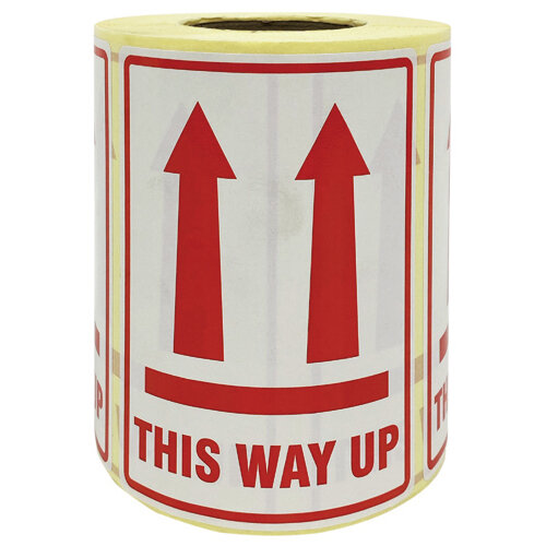 This Way Up Parcel Labels 500 Per Roll MA07625 - Hunt Office Ireland