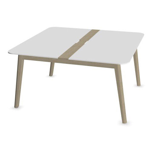 Narbutas Nova Wood Meeting Table Seats 6 People 1400X1400X740mm With ...