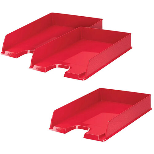 Rexel Choices Letter Tray Red 3 For The Price of 2 RX810212 - Hunt ...