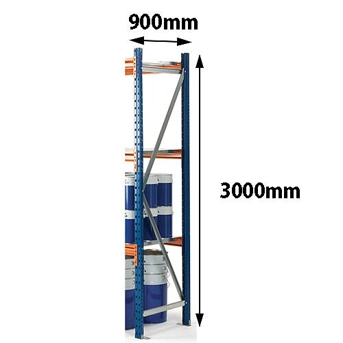 Super Heavy Duty Wide Span Shelving Frame HxD 3000x900mm - Supplied ...