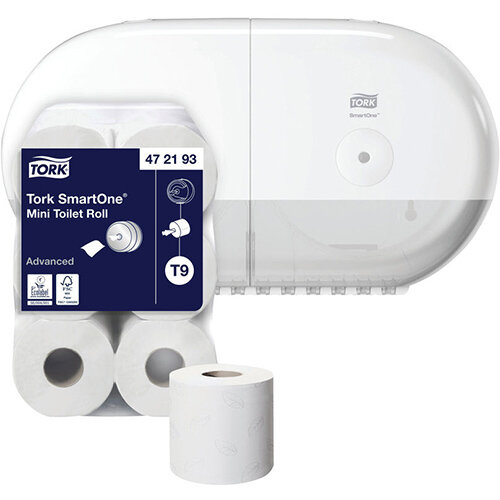 Tork SmartOne Mini Toilet Roll 620 Sheets (Pack of 12) Buy 1 Pack Get ...