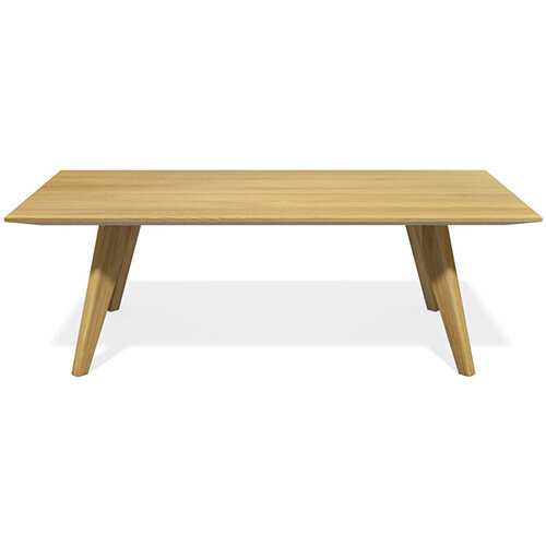 Frovi SCANDI Rectangular Coffee Table With Natural Oak Frame ...