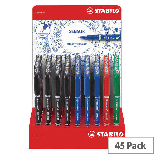 Stabilo Sensor Pen 45-piece Display Assorted Colours 189/45 - Hunt ...