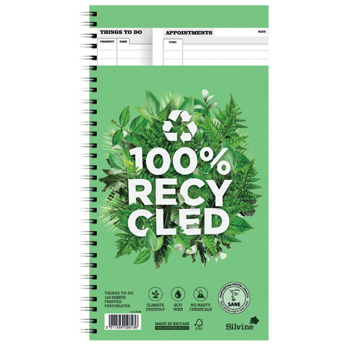 Silvine Luxpad Things to Do Notebook 120 Pages 280x150mm R106 - Hunt Office Ireland