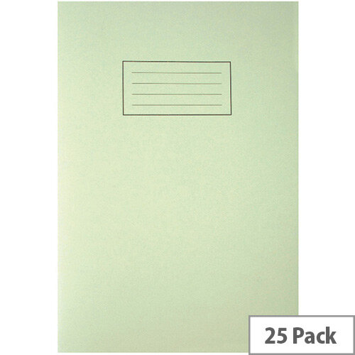 Silvine Tough Shell Exercise Book A4 Feint Ruled with Margin Green ...