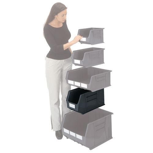 Bin-Storage Grey Linbin Pack Of 5 Lxwxhmm:455X210X230 - Hunt Office Ireland