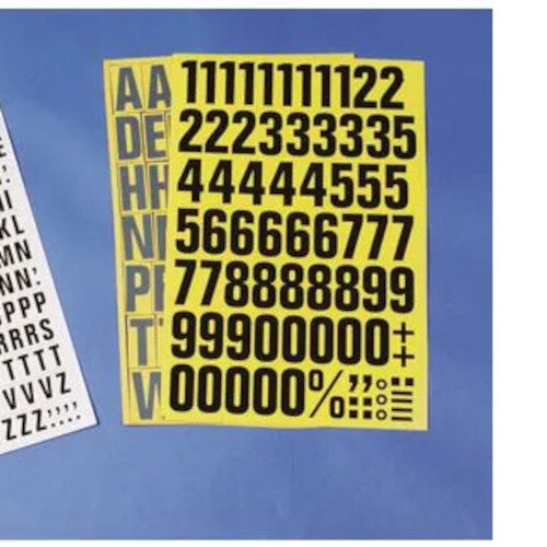 Magnetic Numbers And Letters Characters Per Sheet: 5 x (23456789) 10 x ...