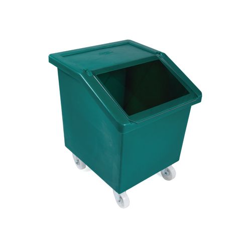 150L Mobile Storage And Dispense Bin Natural With Clear Flip Top Lid ...