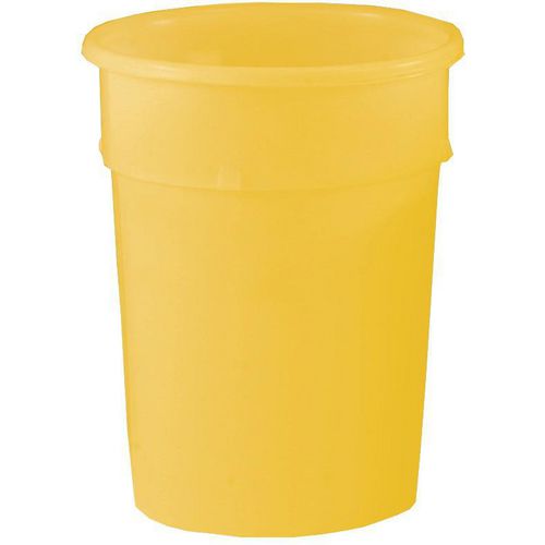 Cylindrical Food Grade Plastic Tapered Storage Container 68L Dia ...