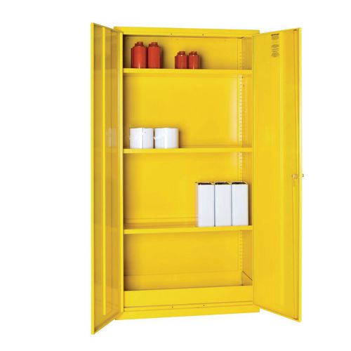 Dangerous Substance Cabinet Supplied With Ghs Labelling. Three ...