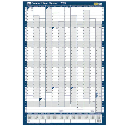 Sasco Compact Year Planner Portrait Unmounted 2024 2410221 - Hunt ...