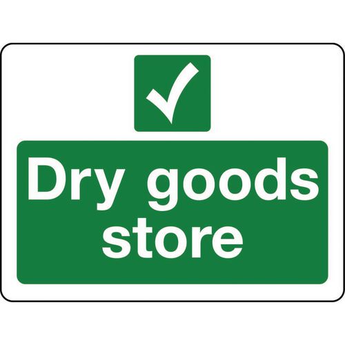 Sign Dry Goods Store Polycarbonate 300x100 - Hunt Office Ireland
