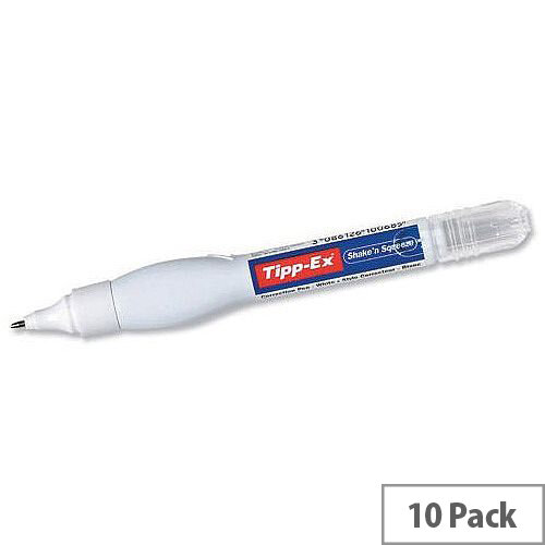 Tipp-Ex Shake n Squeeze Correction Pen Retail Blister Packed Single ...
