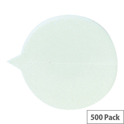 Go Secure Plain Round Seals White (Pack of 500) - Hunt Office Ireland