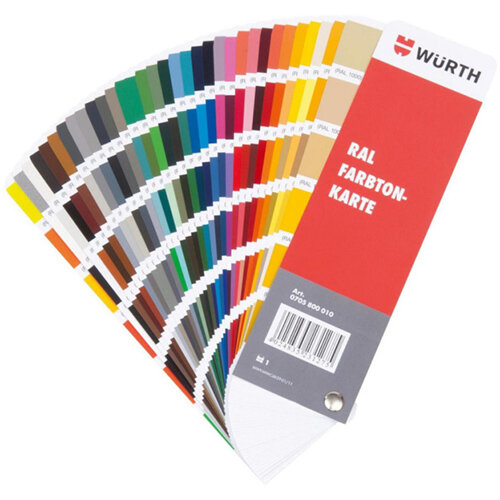 Wurth RAL colour chart - COLCARD-RAL Ref. 0705800010 - Hunt Office Ireland