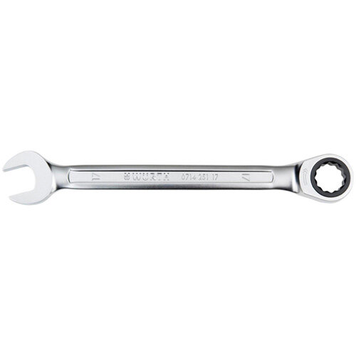 Wurth Ratchet Combination Wrench, Metric, Straight - RTCHCOMBIWRNCH ...