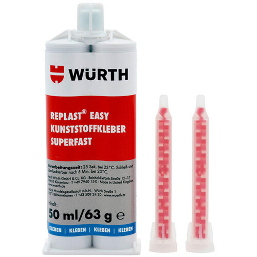 Wurth Plastic Adhesive REPLAST Easy Superfast - ADH-PLA-2C-SUPERFAST ...