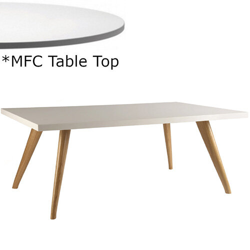 Frovi YAK Rectangular Coffee Table With Natural Oak Frame & MFC Top ...
