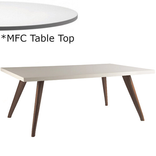 Frovi YAK Rectangular Coffee Table With Stained Walnut Frame & MFC Top ...