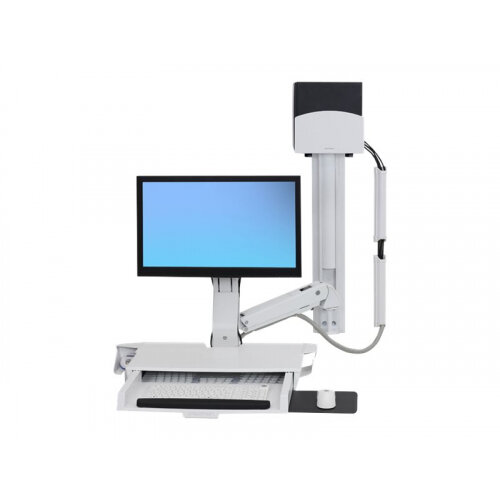 Ergotron StyleView Sit-Stand Combo System with Worksurface - Mounting ...