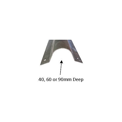 Steel 60mm Galvanised Cable Cover - Hunt Office Ireland