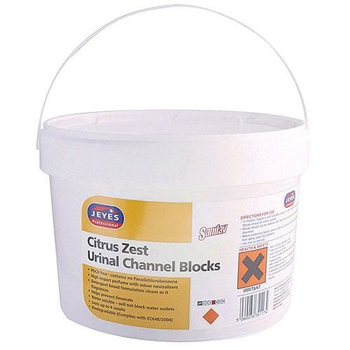 Jeyes Sanilav Urinal Channel Blocks Citrus 150 Tablets 541015 - Hunt ...