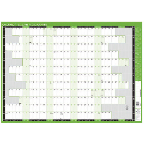 Q-Connect Academic Planner Mounted 2023-24 KFAYPM23 - Hunt Office Ireland