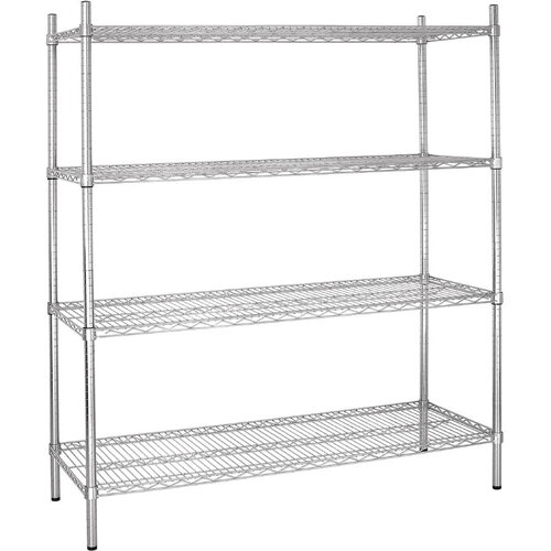 Vogue 4 Tier Wire Shelving Kit 1830x460mm - HuntOffice.ie