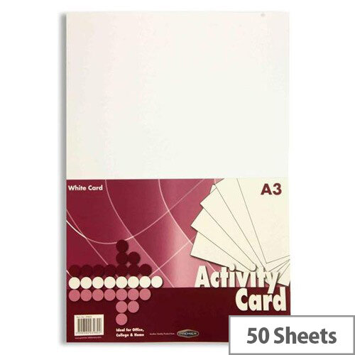 Premier A3 160g White Activity Card (Pack of 50 Sheets) - Hunt Office ...
