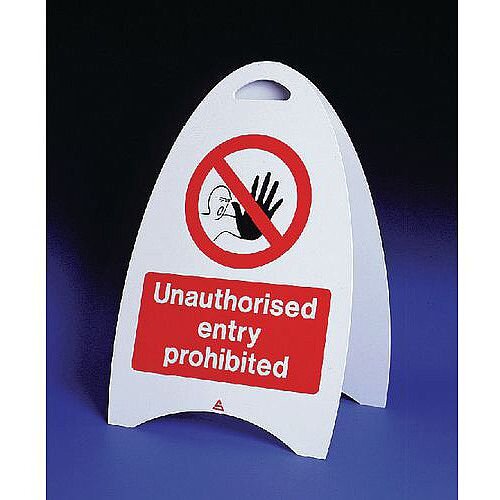 Free Standing Sign Unauthorised Entry Prohibited - Hunt Office Ireland