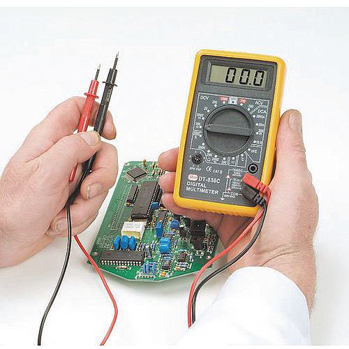 Manual Ranging Digital Multimeter With Thermocouple Wire Probe 2 Test ...