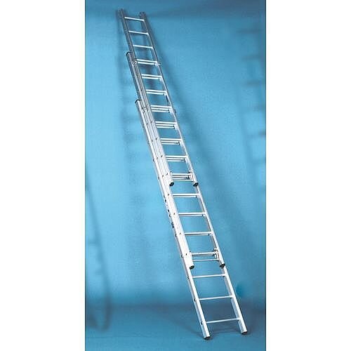 Heavy Duty British Standard 47 Rung Ladder Three Section Rope Operated ...
