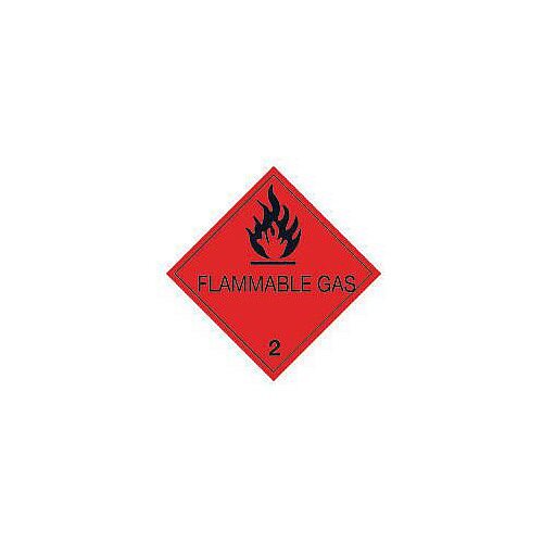 ADR RID IDGM IATA & ICAO Hazardous Substance Sign Label Flammable gas ...