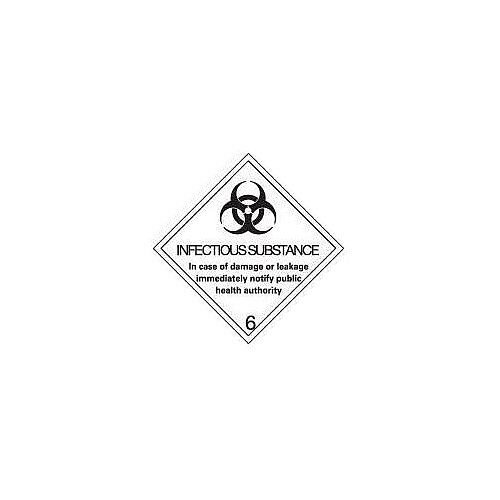 ADR RID IDGM IATA & ICAO Hazardous Substance Sign Label Infectious ...