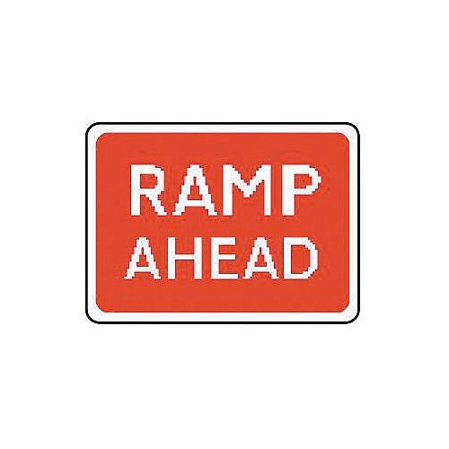 Sign Ramp Ahead 1050X750 Aluminium - Hunt Office Ireland