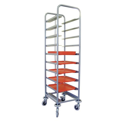 Tray Clearing Trolley Single Tower 10 Trays - Hunt Office Ireland