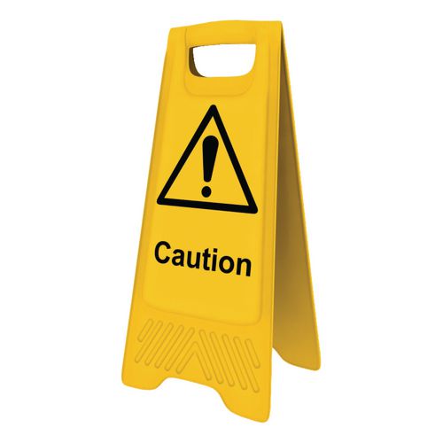 Heavy Duty Pre Printed A Board Caution Ref 394631 - Hunt Office Ireland
