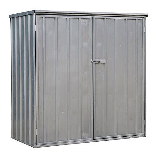 Galvanised Steel Shed Silver Small H x W x D mm - 1500 x 1500 x 800 ...