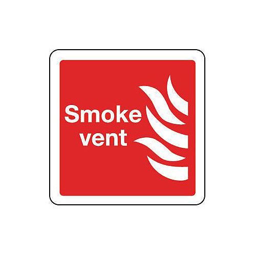 Self Adhesive Vinyl Smoke Vent Sign - Hunt Office Ireland
