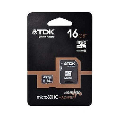 Tdk Micro M/Card 16Gb Wth Sd Adapt Cls10 - Hunt Office Ireland