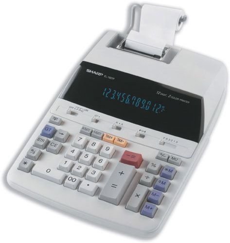 Sharp Printing Calculator 10-Digit EL1607R - Hunt Office Ireland