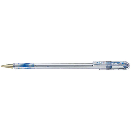 Pentel Superb Ballpoint Pen 1.0mm Tip 0.5mm Line Blue Ref BK77M-C [Pack ...