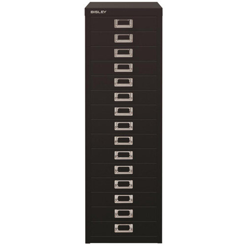 Bisley 15 Drawer Filing Cabinet Black | Cabinets Matttroy