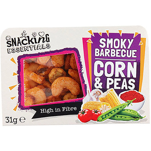 Snacking Essentials Smokey Barbecue Corn & Peas Snack Pot 31g Ref ...
