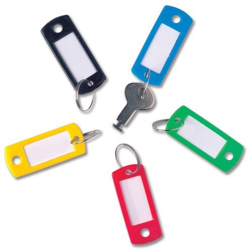 5 Star Key Hanger Standard with Fob Label Assorted [Pack 20] - Hunt ...